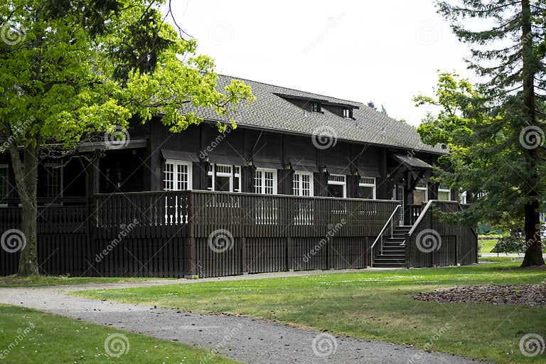 Titlow Park Building stock photo. Image of trees, beach - 55488564