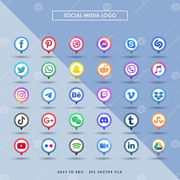 Titre : Icône De Médias Sociaux Ou Collection De Jeux De Vecteurs ... Titre : Icône De Médias Sociaux Ou Collection De Jeux De Vecteurs ...