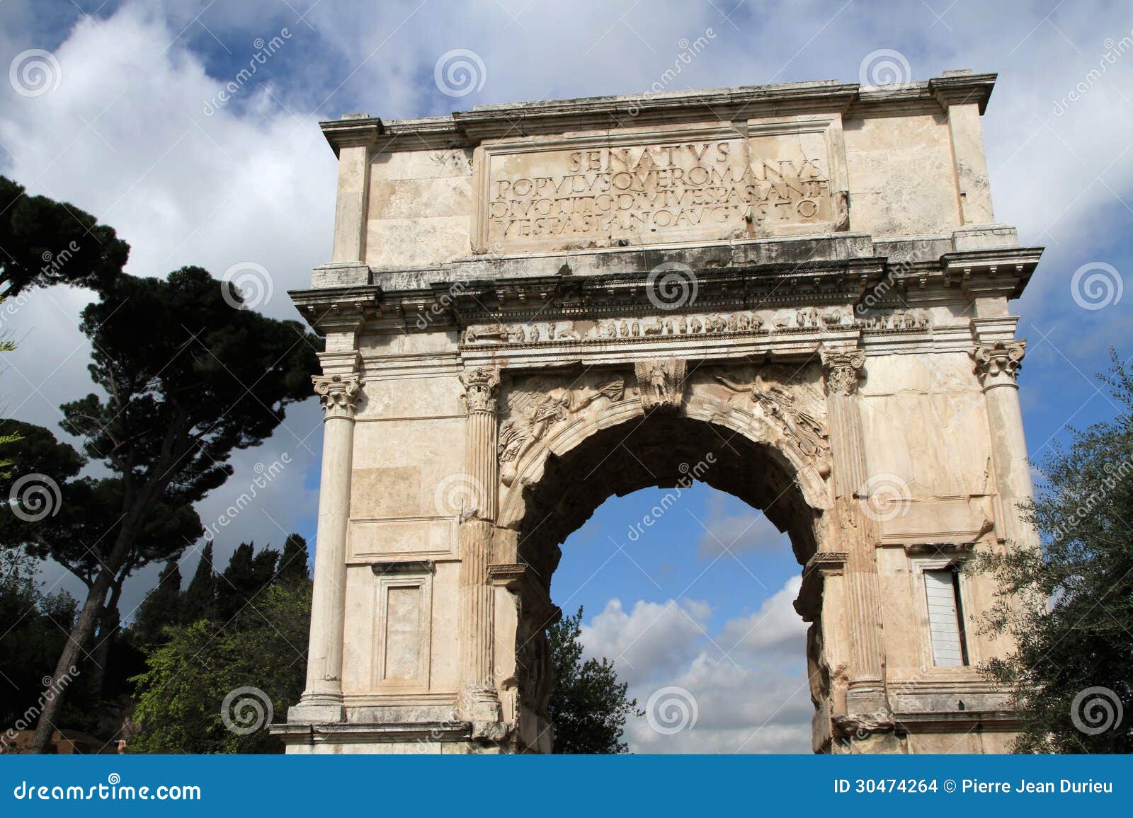 Titusbogen stockfoto. Bild von bogen, draussen, zieleinheit - 30474264