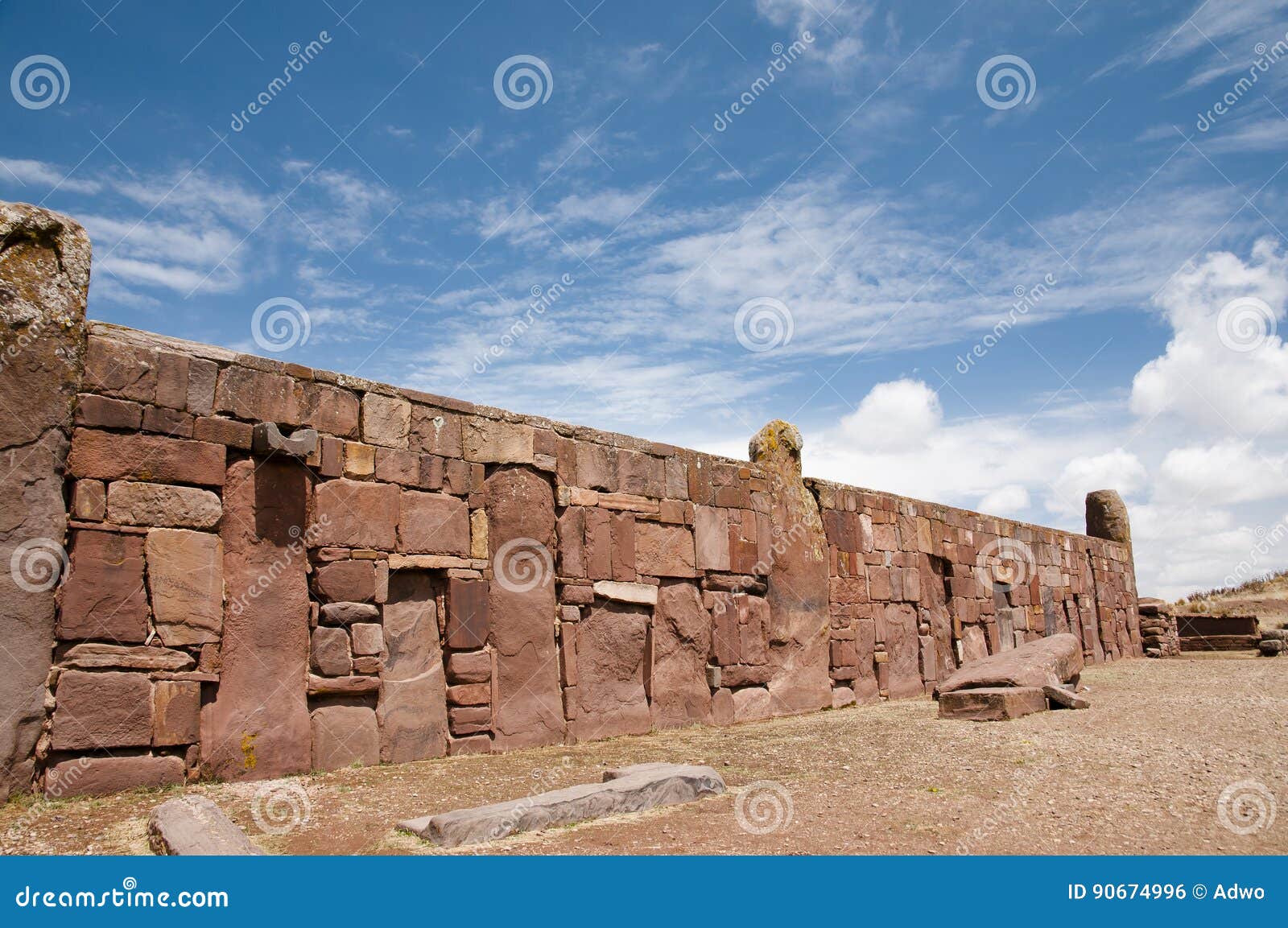 Tiwanaku - Bolivia stock photo. Image of temple, ancient - 90674996