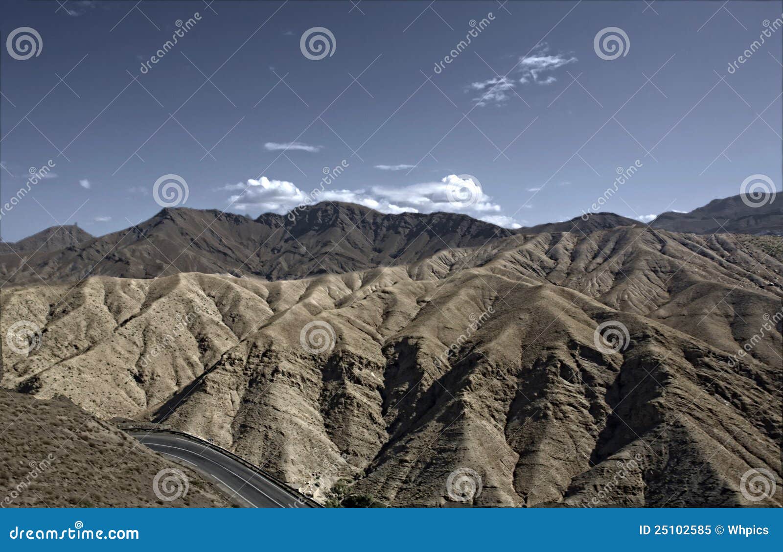Tizi-n-tichka stock image. Image of africa, heaven, dryness - 25102585