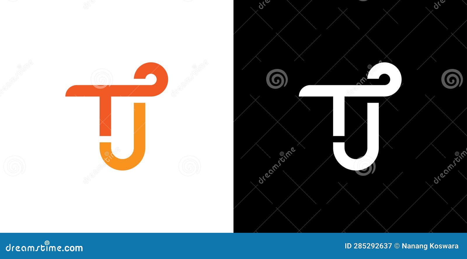 TJ or JT Letter Logo Design, TJ or JT Monogram Initials Logo Concept ...