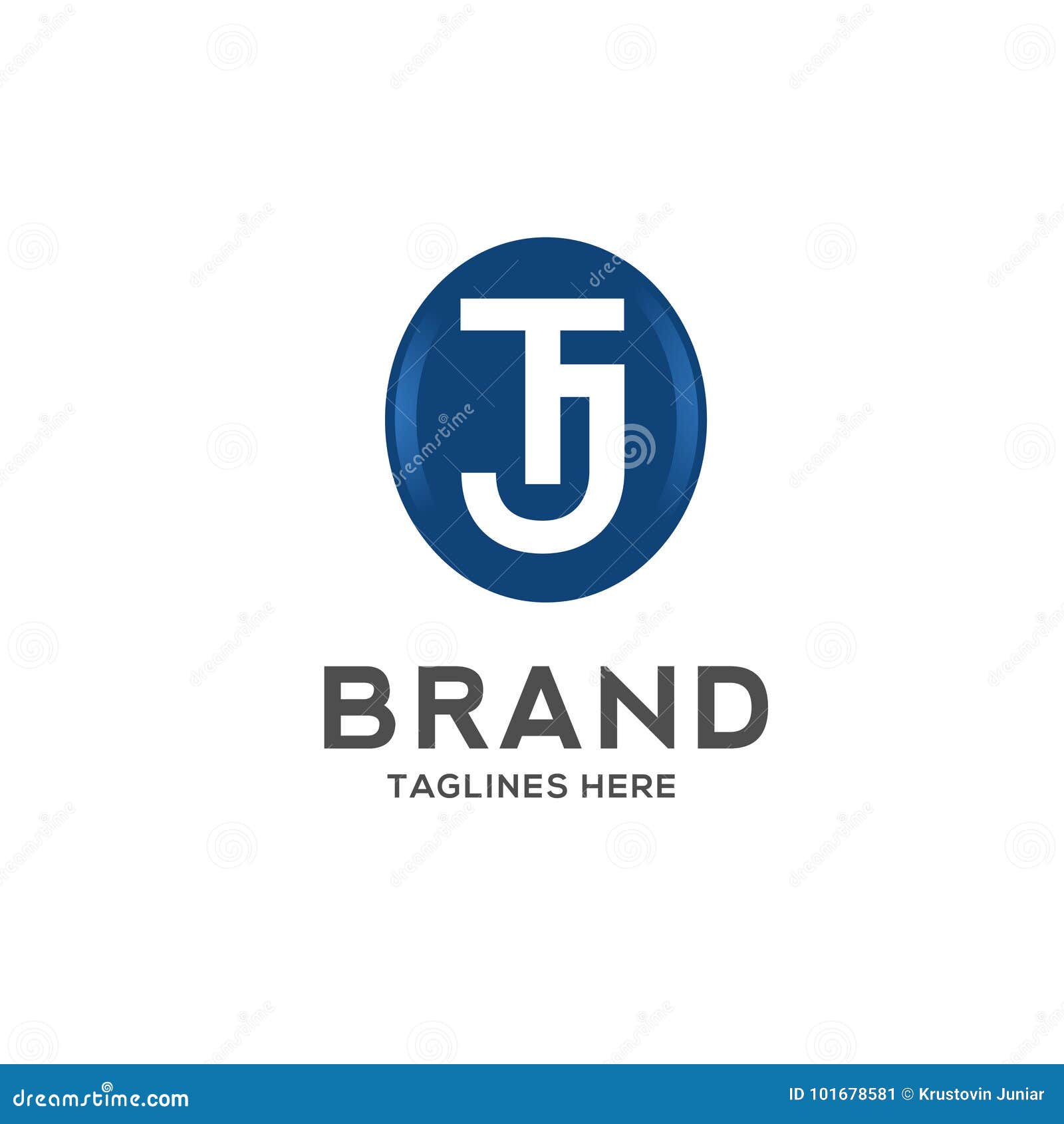 TJ Letter Logo Circle Vector Stock Vector - Illustration of ...