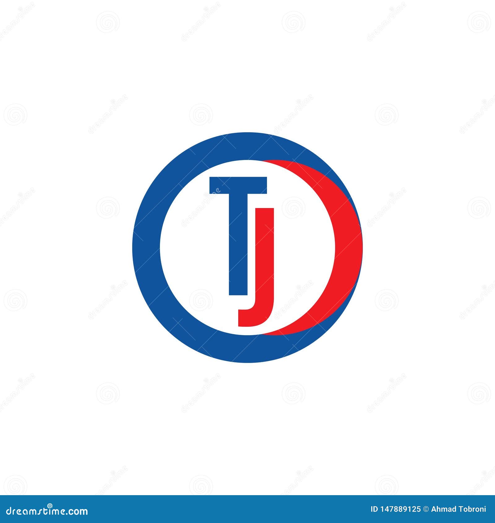 TJ Logo Vector Template Design Illustration Stock Vector - Illustration ...