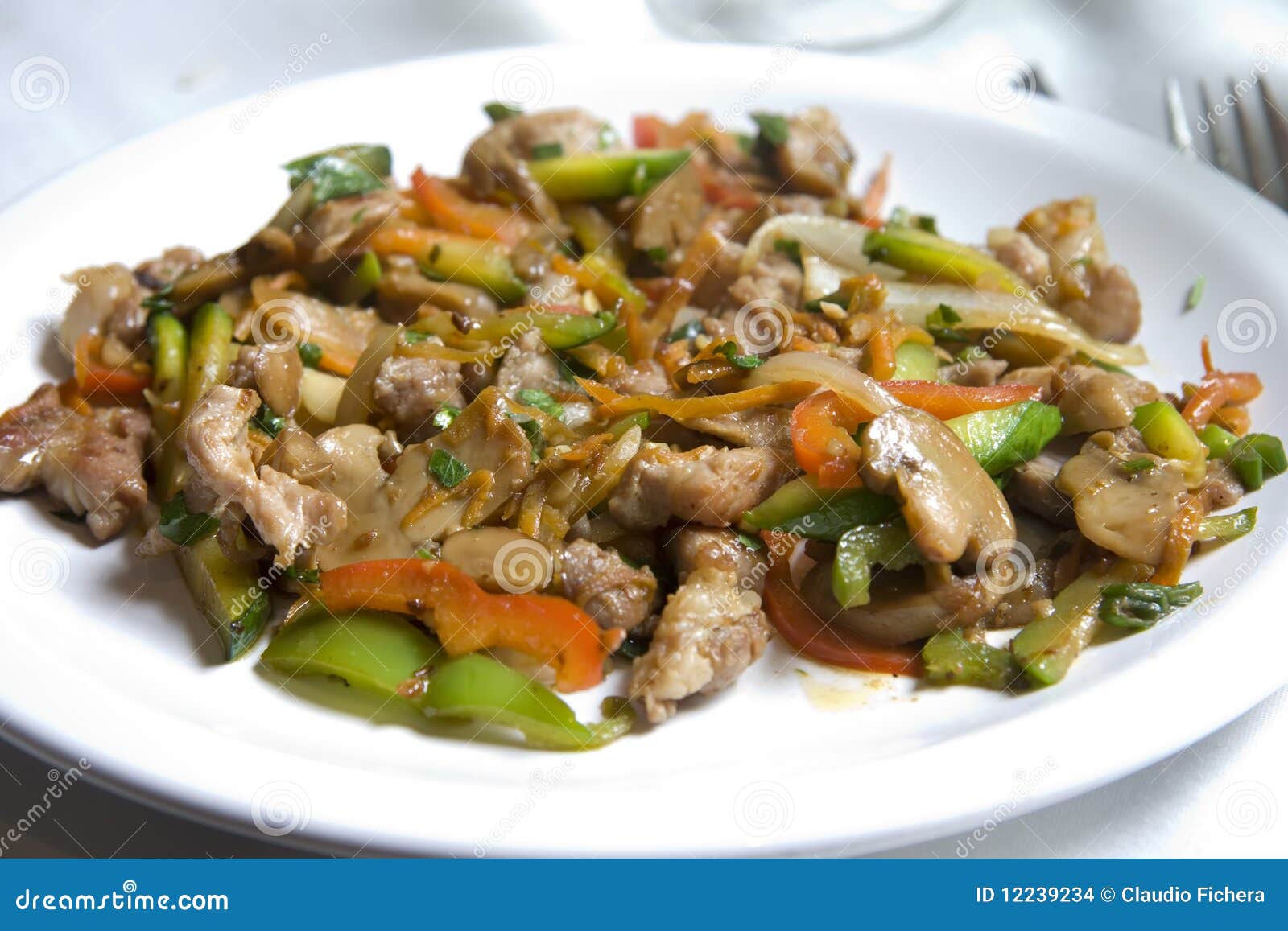 Tjap-tjoy stock foto. Image of plaat, heilig, mengeling - 12239234