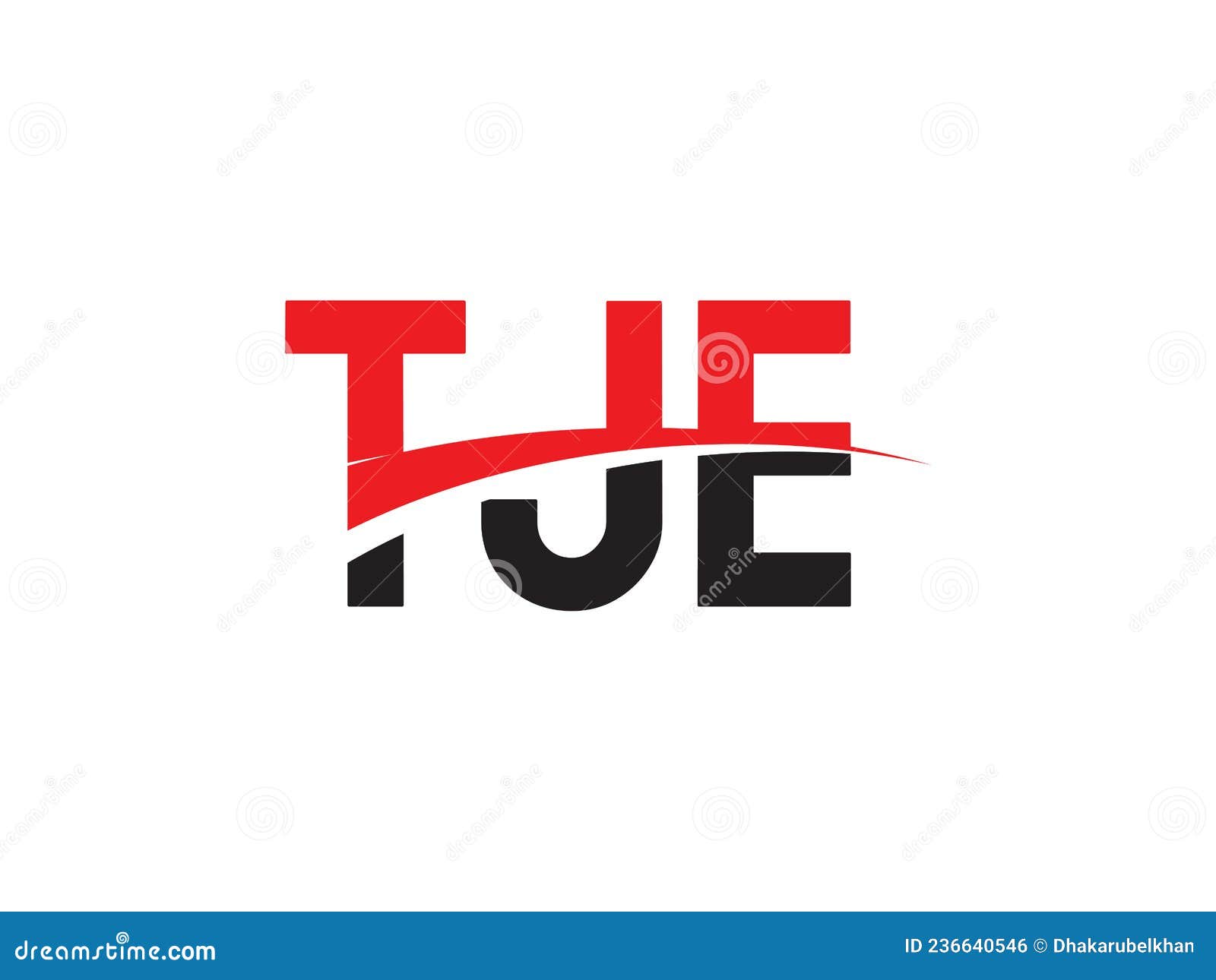 TJE Letter Initial Logo Design Vector Illustration Stock Vector ...