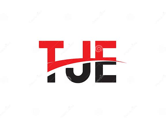 TJE Letter Initial Logo Design Vector Illustration Stock Vector ...
