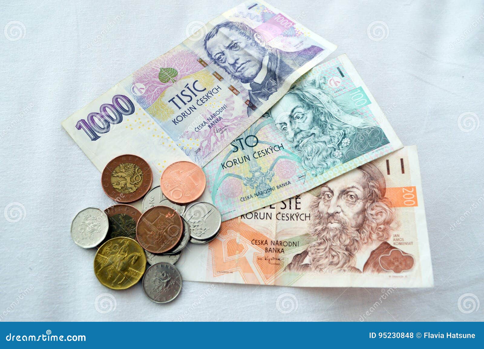 Tjeckisk valuta, koruna arkivfoto. Bild av pengar, tjeck - 95230848
