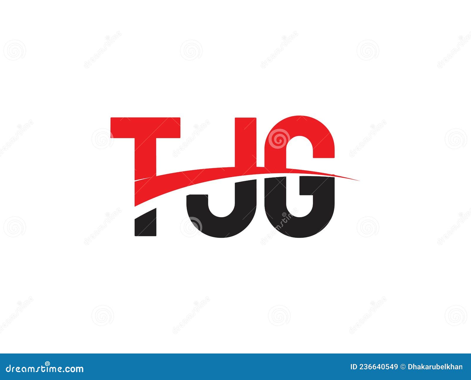 TJG Letter Initial Logo Design Vector Illustration Stock Vector ...