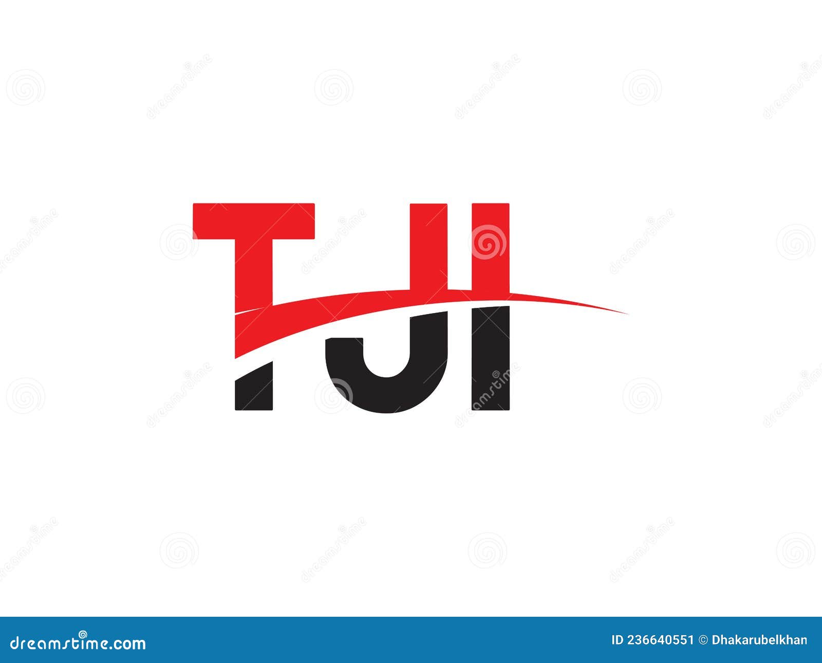 TJI Letter Initial Logo Design Vector Illustration Stock Vector ...