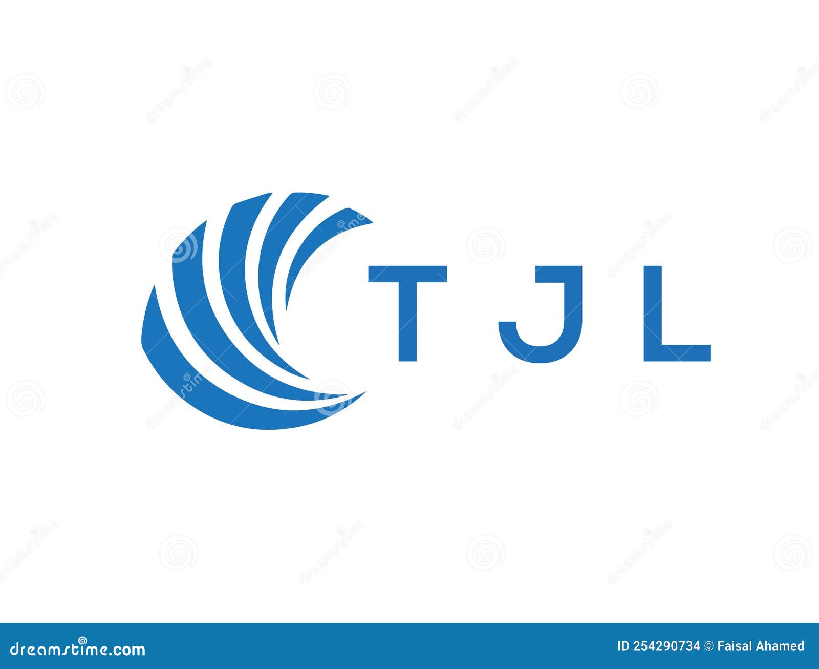 TJL Letter Logo Design on White Background. TJL Creative Circle Letter ...
