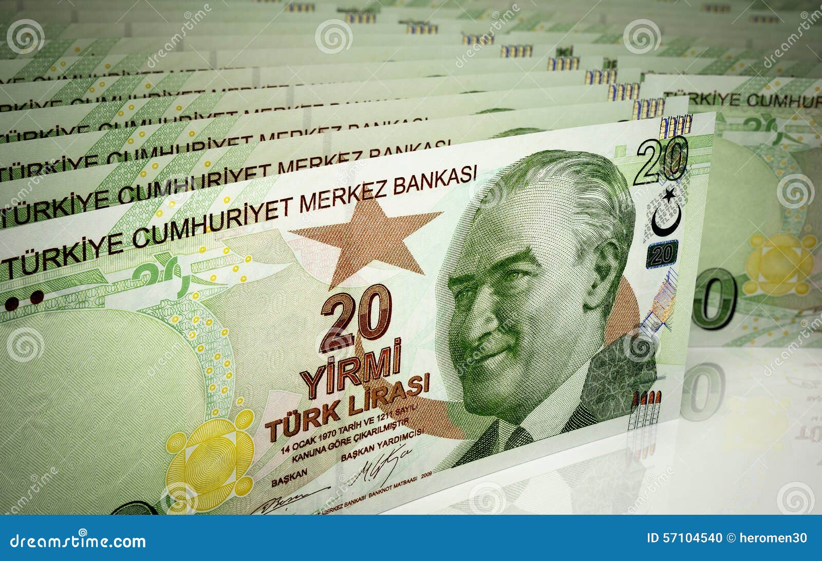 Tjugo turkiska lira stock illustrationer. Illustration av investering ...
