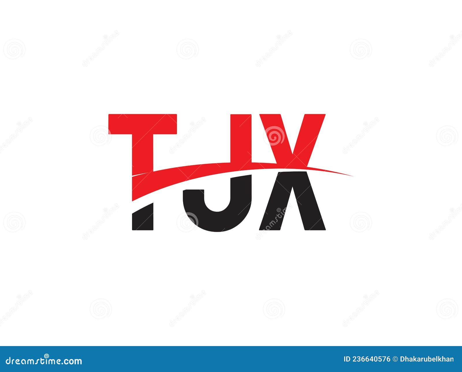 TJX Letter Initial Logo Design Vector Illustration Stock Vector ...
