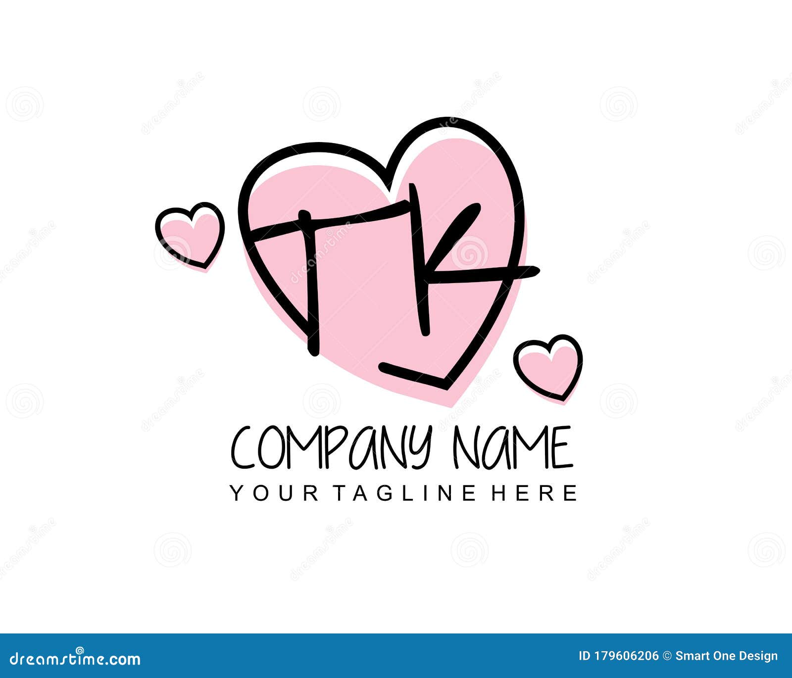 TK Initial Handwriting with Heart Frame Stock Vector - Illustration of ...