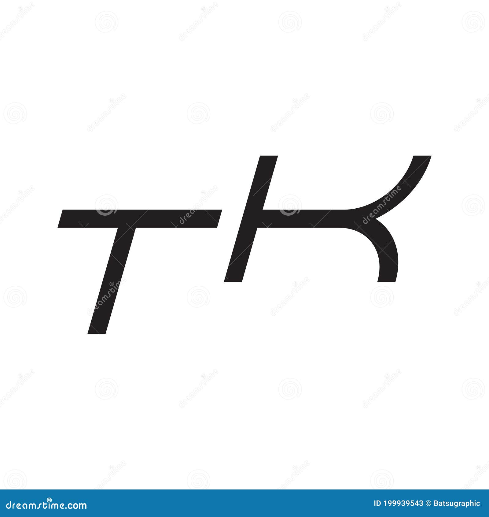 Tk Initial Letter Vector Logo Icon Stock Vector - Illustration of ...