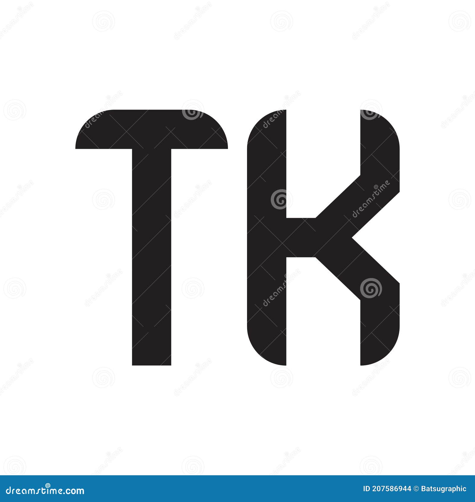 Tk Initial Letter Vector Logo Icon Stock Vector - Illustration of ...