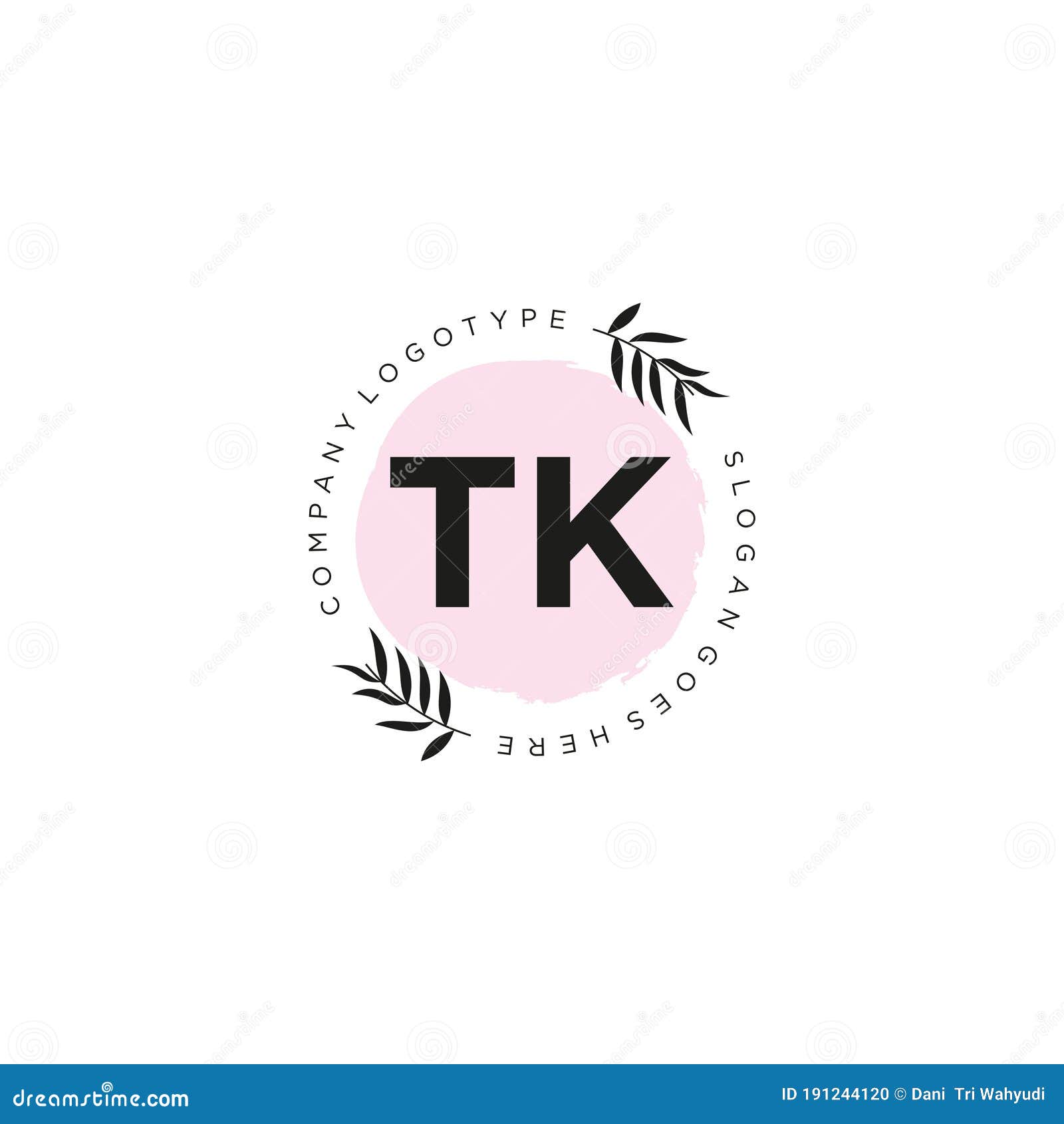 TK Letter Logo Icon Design Template Elements Stock Vector ...