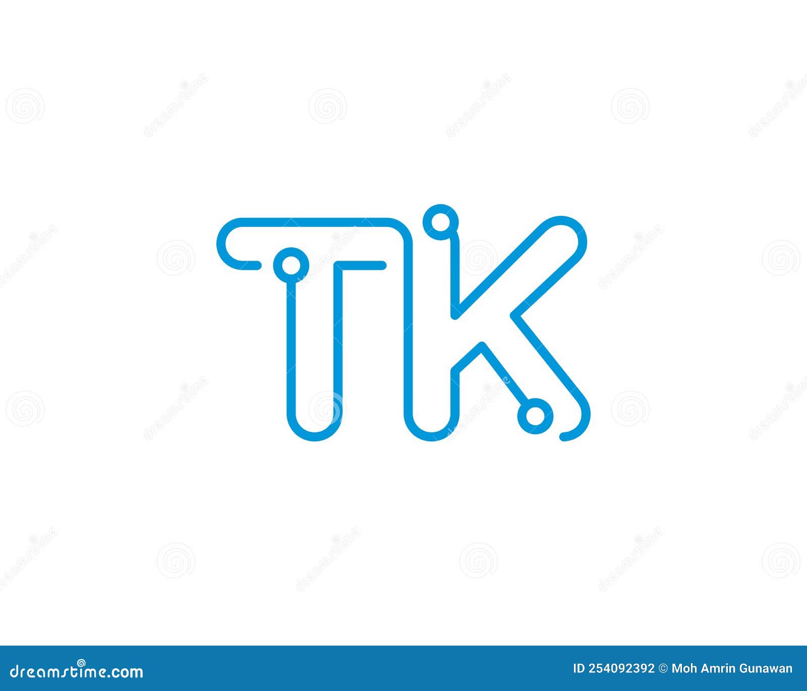 TK Letters Logo Design Vector 001 Stock Vector - Illustration of ...
