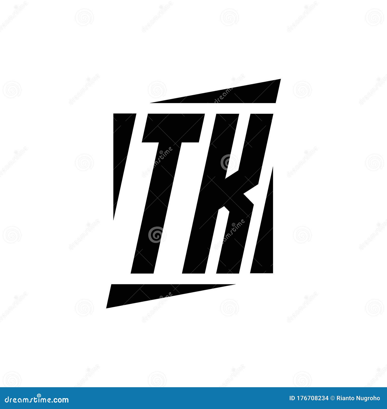 TK Logo Monogram with Modern Style Concept Design Template Stock Vector ...