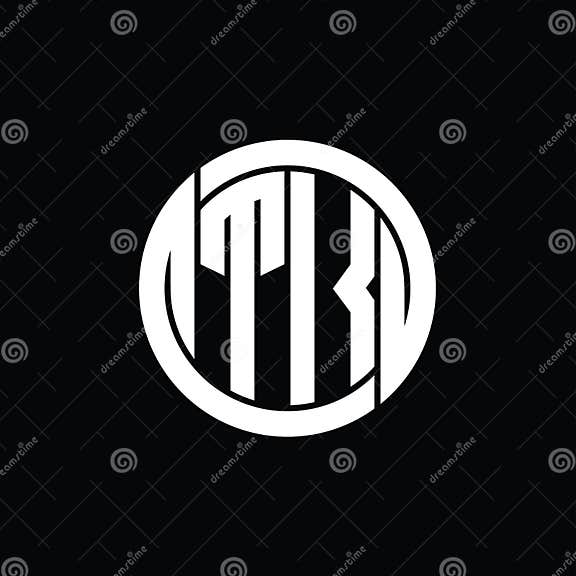 TK Logo Monogram Shield Inside Circle Shape Vector Images Design ...