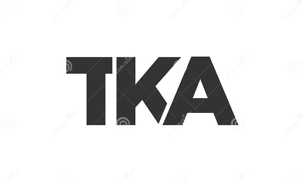 TKA Logo Design Template with Strong and Modern Bold Text. Initial ...