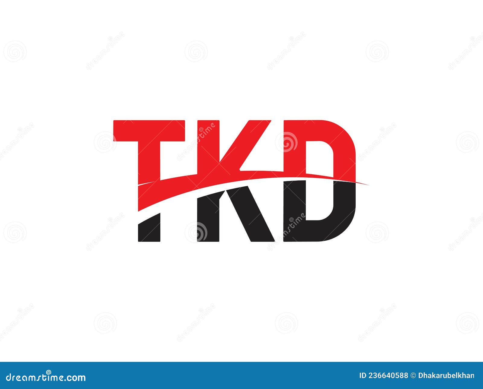 TKD Letter Initial Logo Design Vector Illustration Stock Vector ...