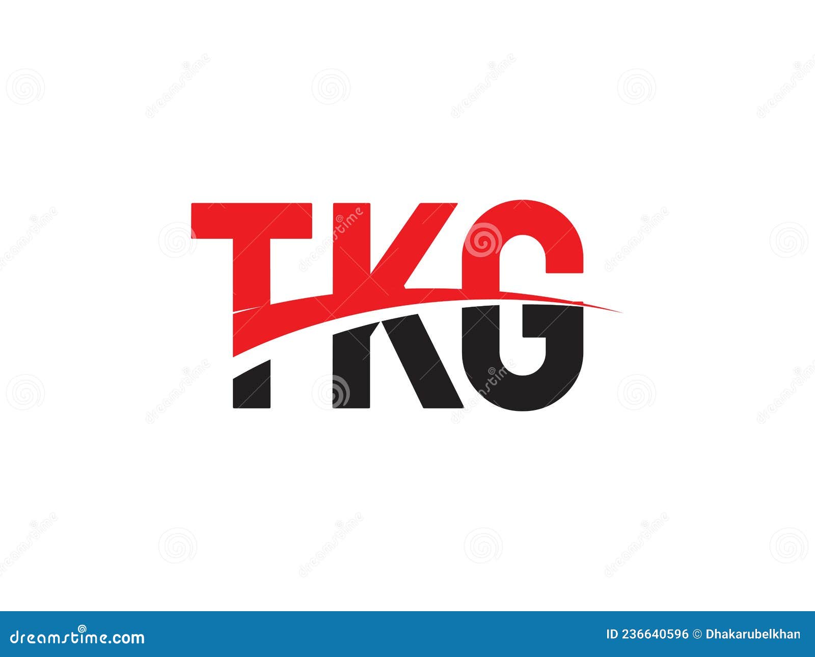 TKG Letter Initial Logo Design Vector Illustration Stock Vector ...