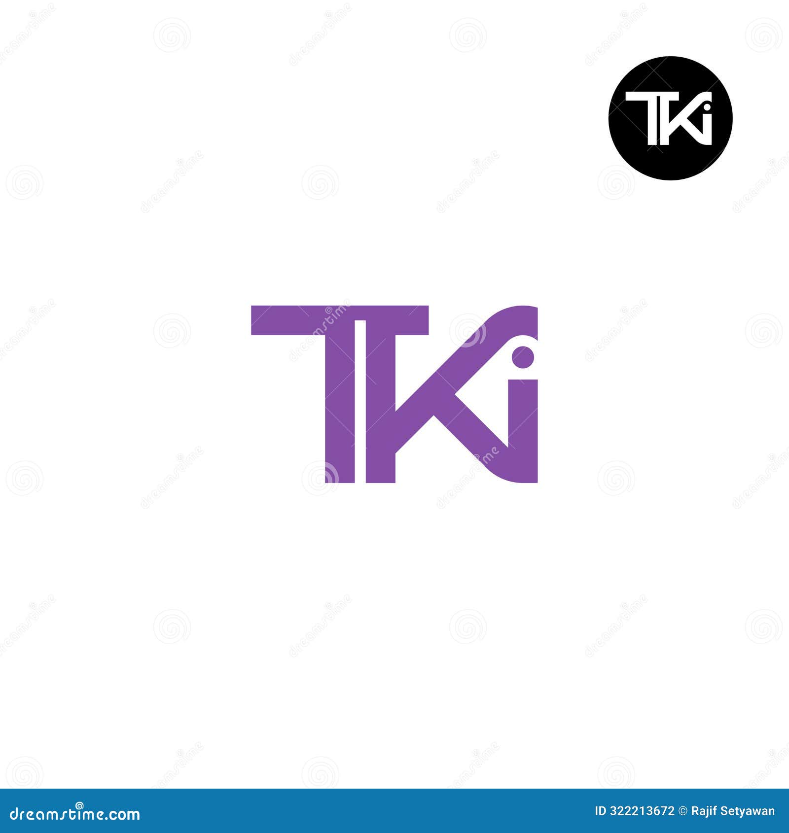 TKI Logo Letter Monogram Design Stock Vector - Illustration of ...