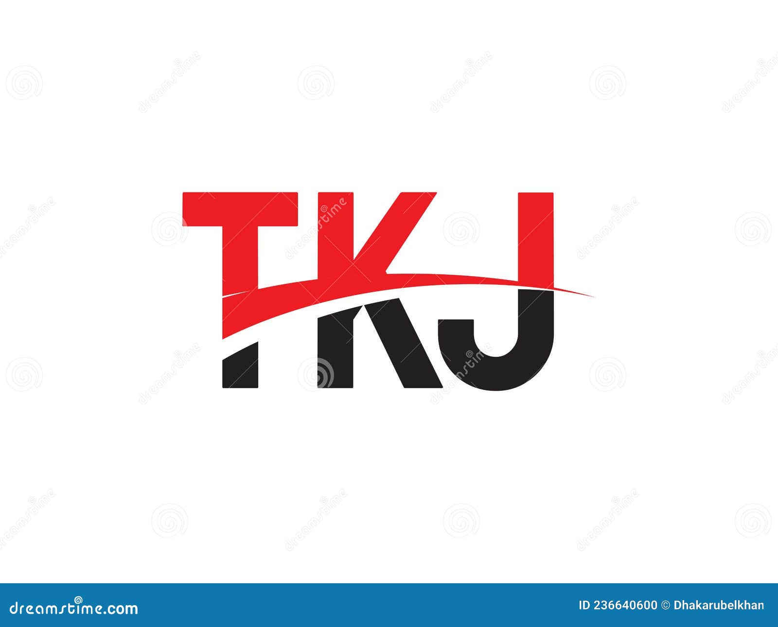 TKJ Letter Initial Logo Design Vector Illustration Stock Vector ...