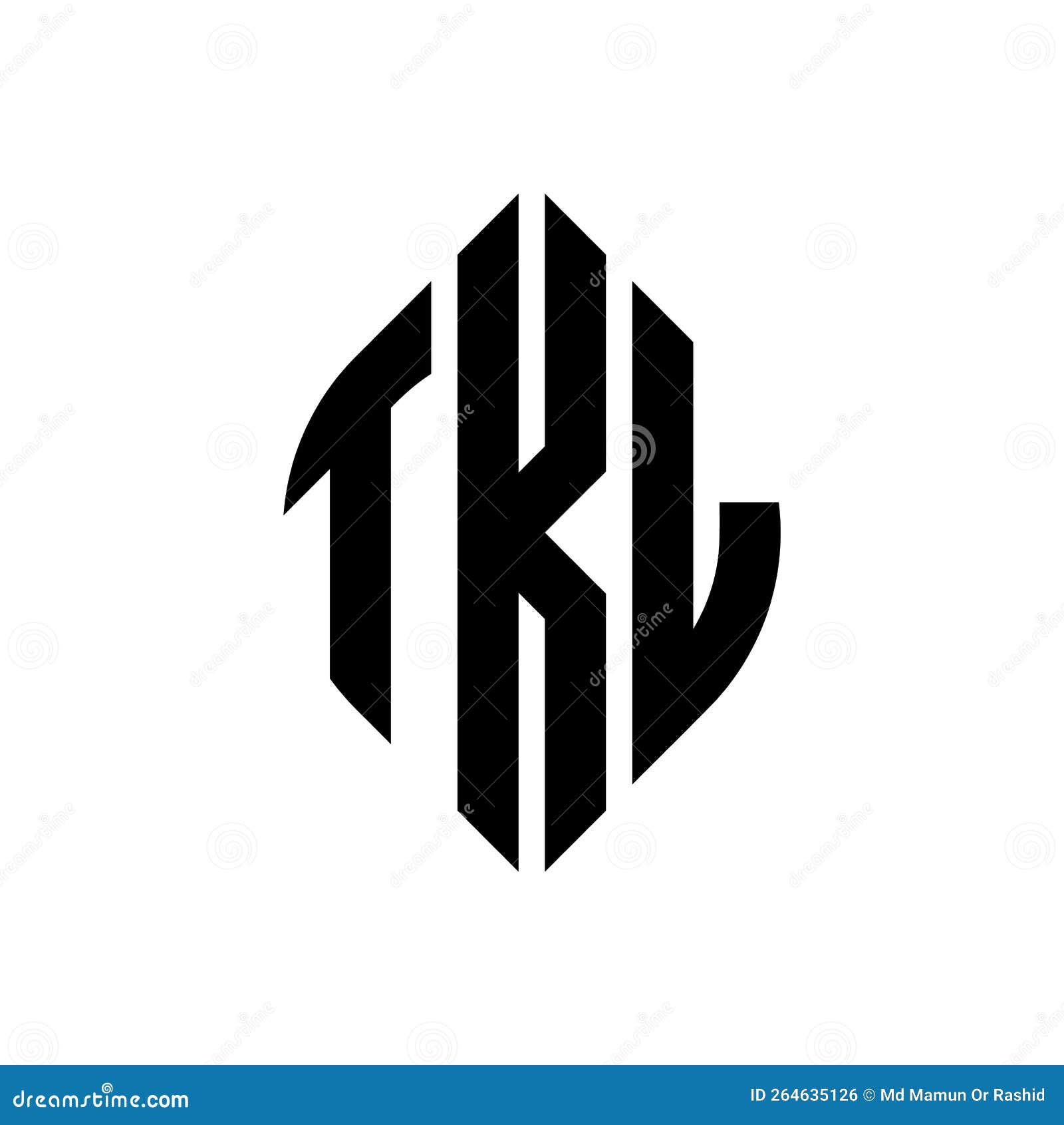 TKL Circle Letter Logo Design with Circle and Ellipse Shape. TKL ...