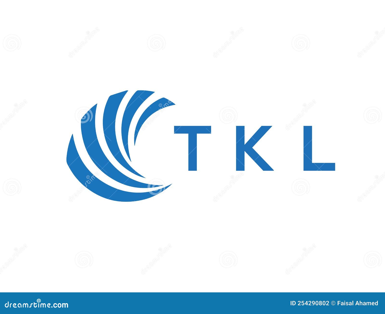 TKL Letter Logo Design on White Background. TKL Creative Circle Letter ...