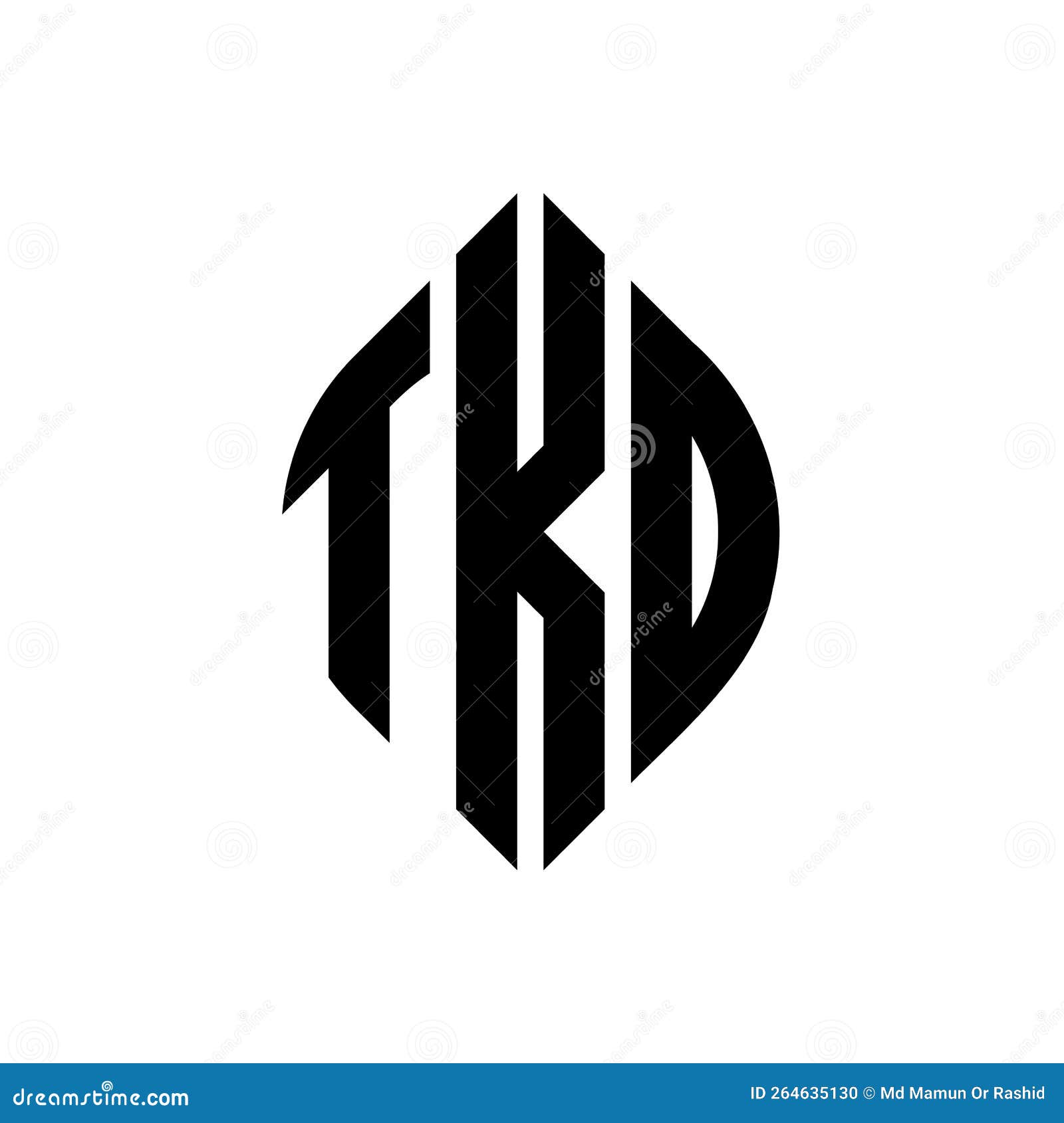 TKO Circle Letter Logo Design with Circle and Ellipse Shape. TKO ...