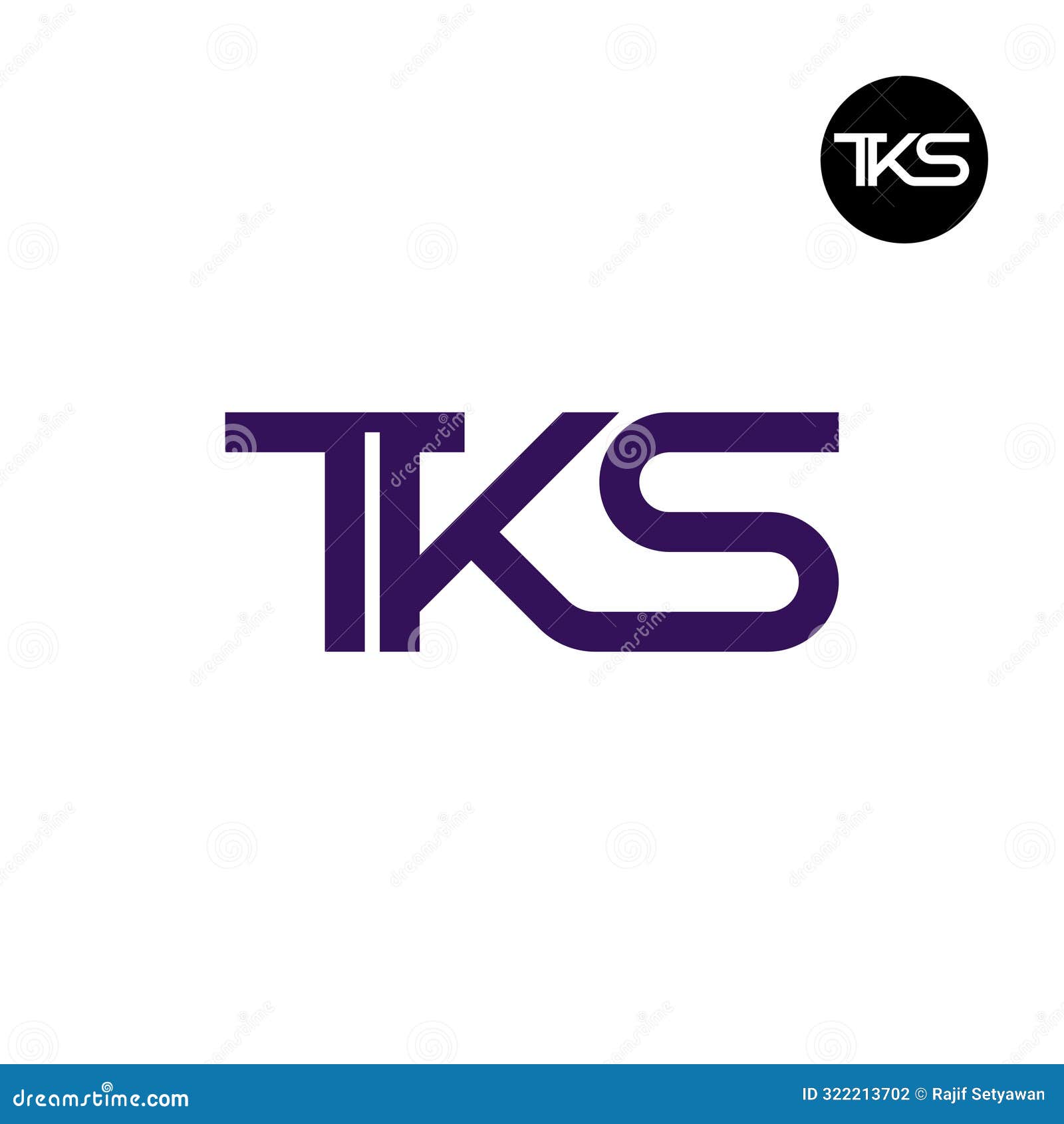 TKS Logo Letter Monogram Design Stock Vector - Illustration of ...