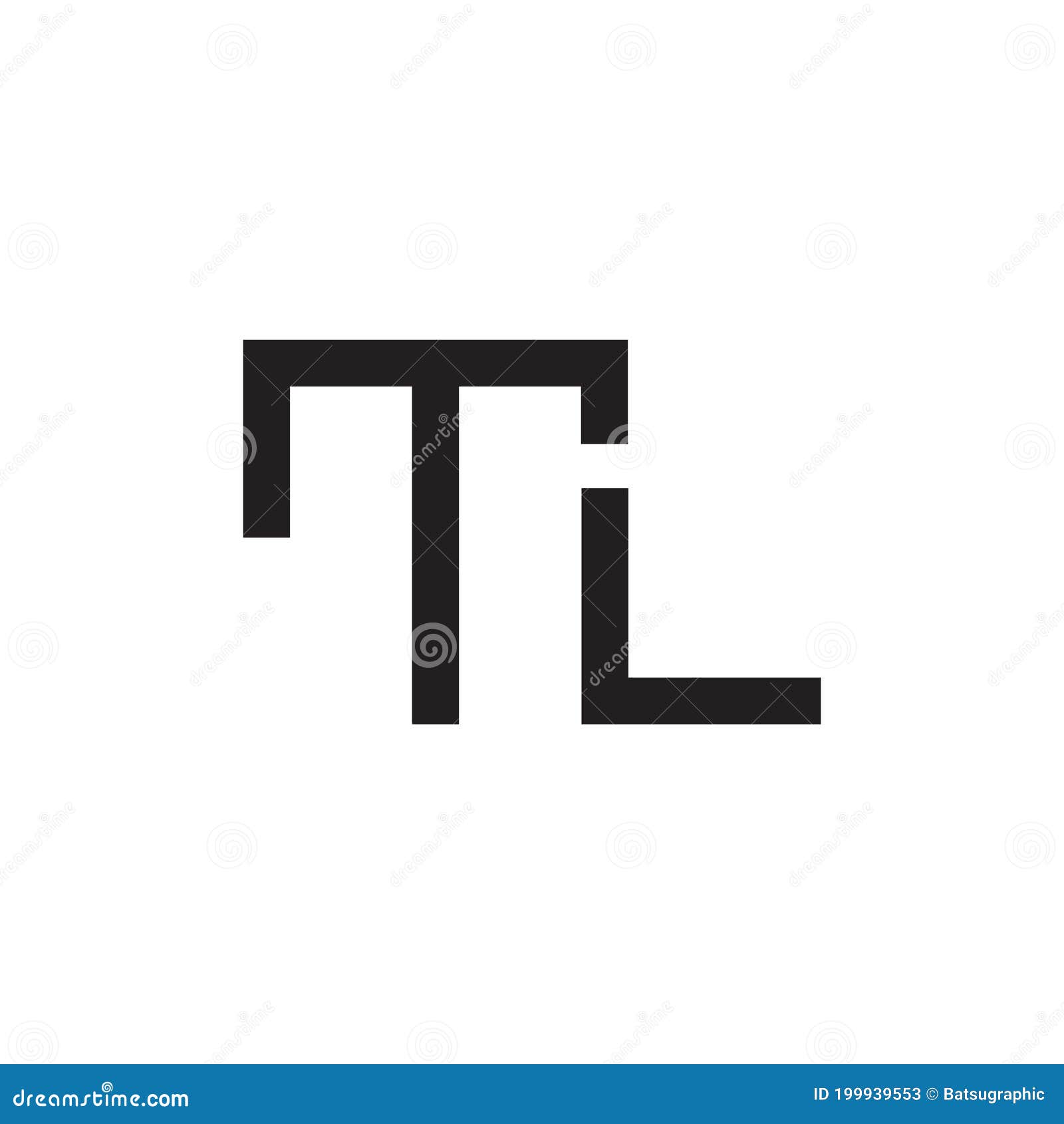 Tl Initial Letter Vector Logo Icon Stock Vector - Illustration of ...