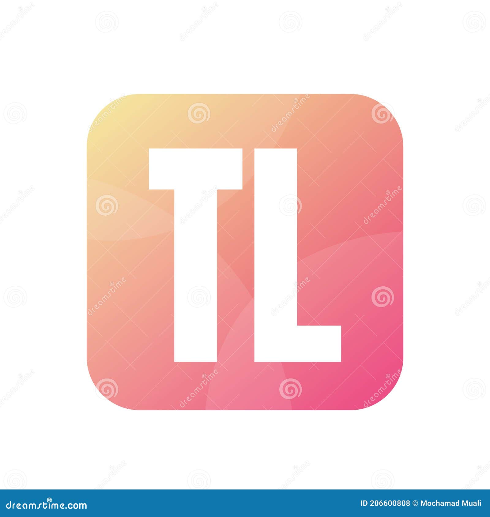 TL Letter Logo Design with Simple Style Stock Vector - Illustration of ...