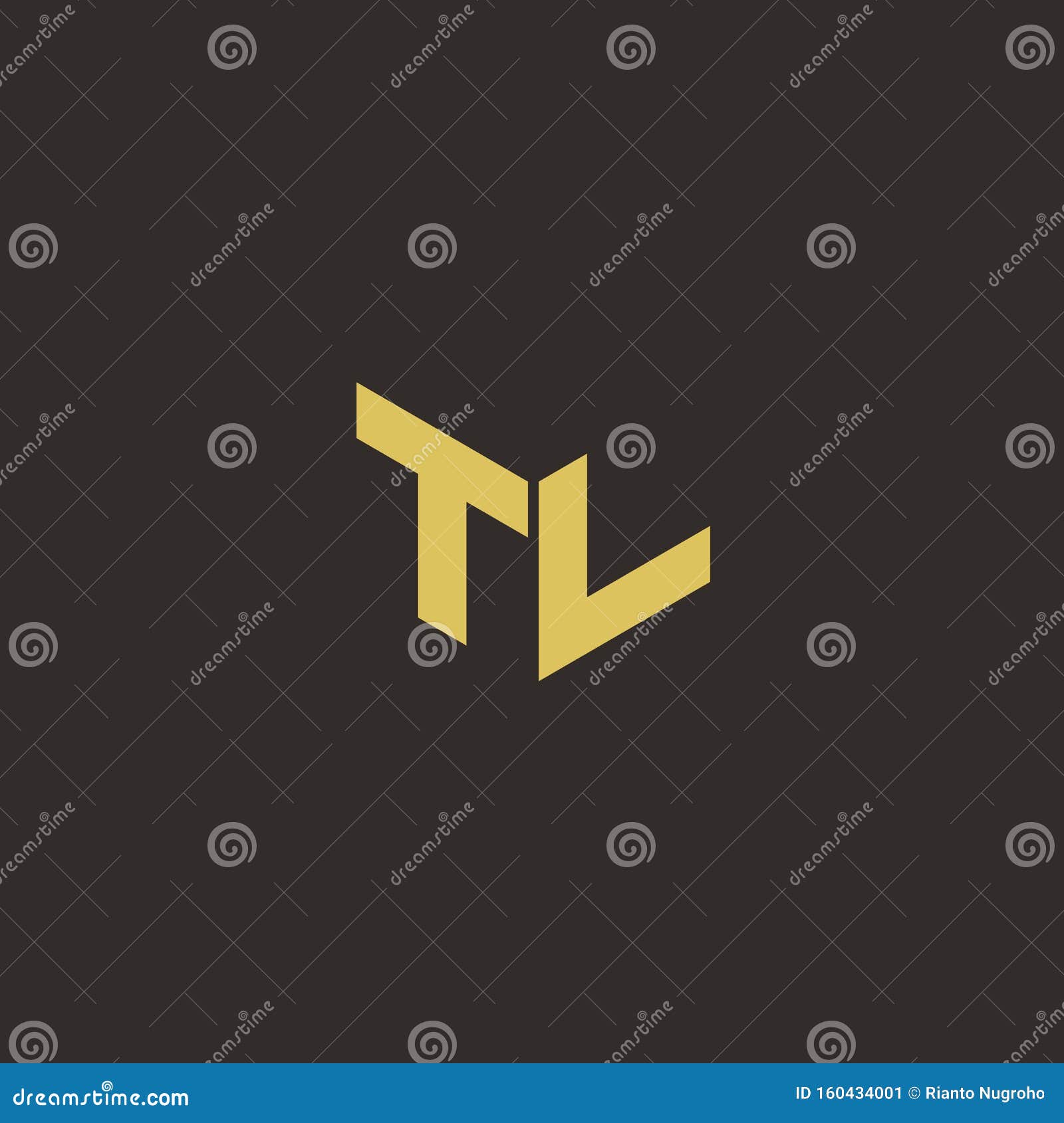 TL Logo Letter Initial Logo Designs Template with Gold and Black ...