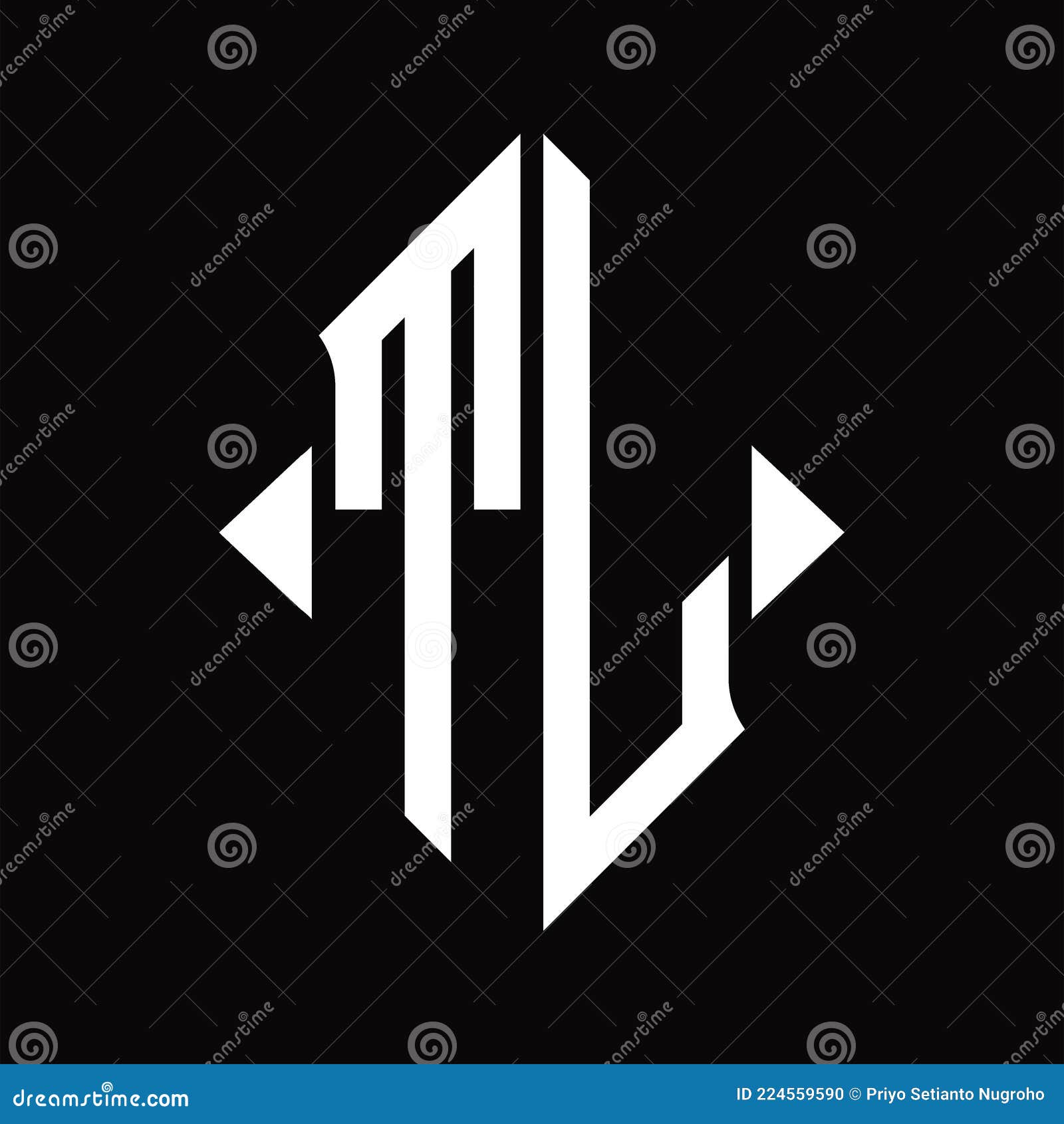 TL Logo Monogram with Shield Shape Isolated Design Template Stock ...