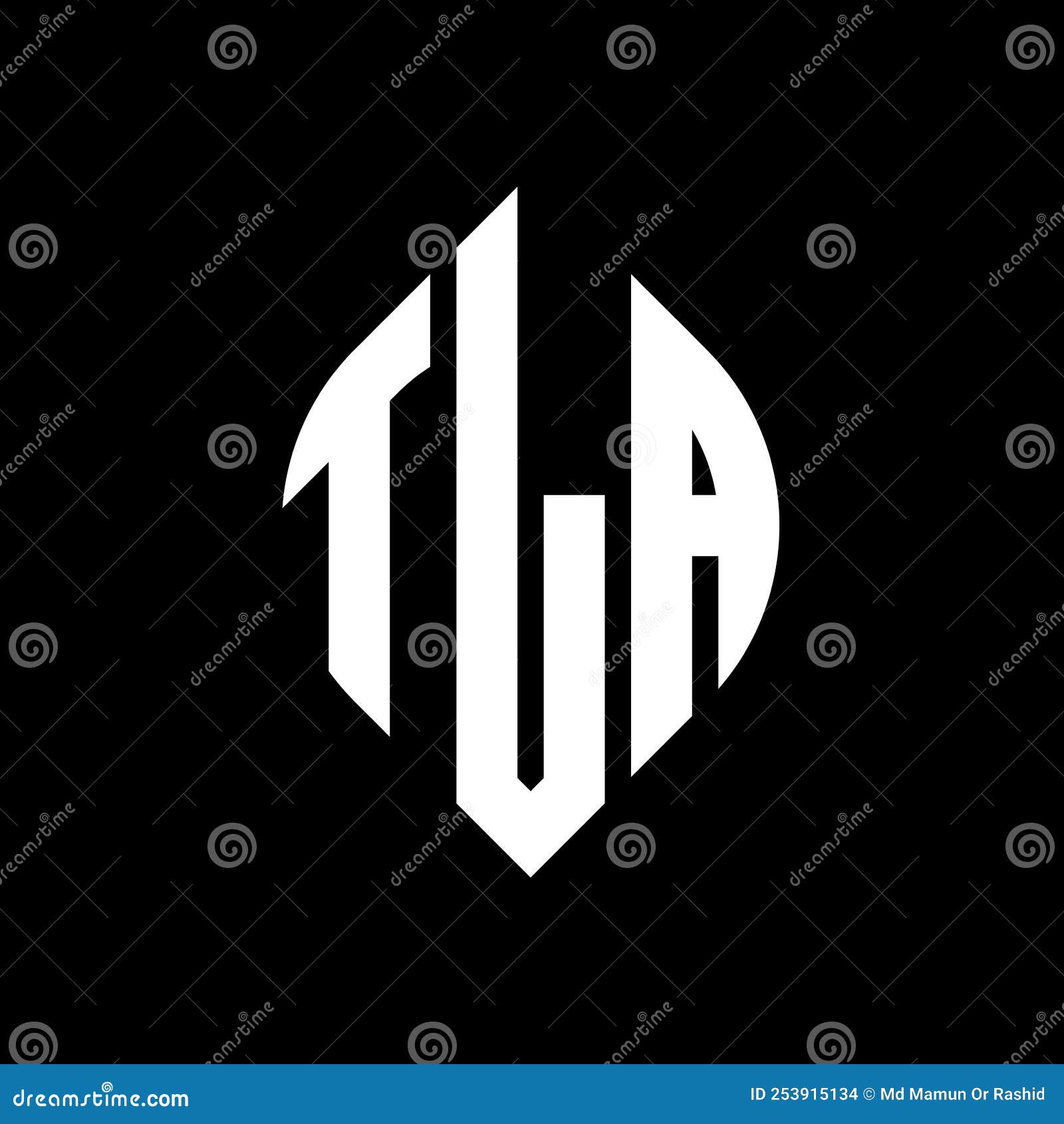 TLA Circle Letter Logo Design with Circle and Ellipse Shape. TLA ...