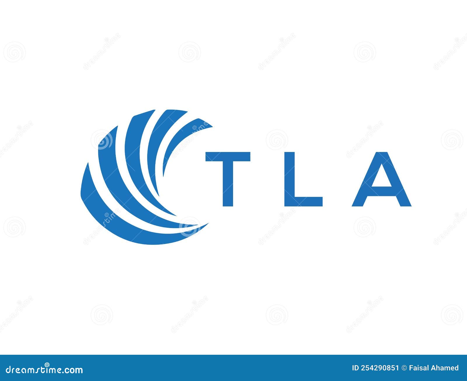 TLA Letter Logo Design on White Background. TLA Creative Circle Letter ...