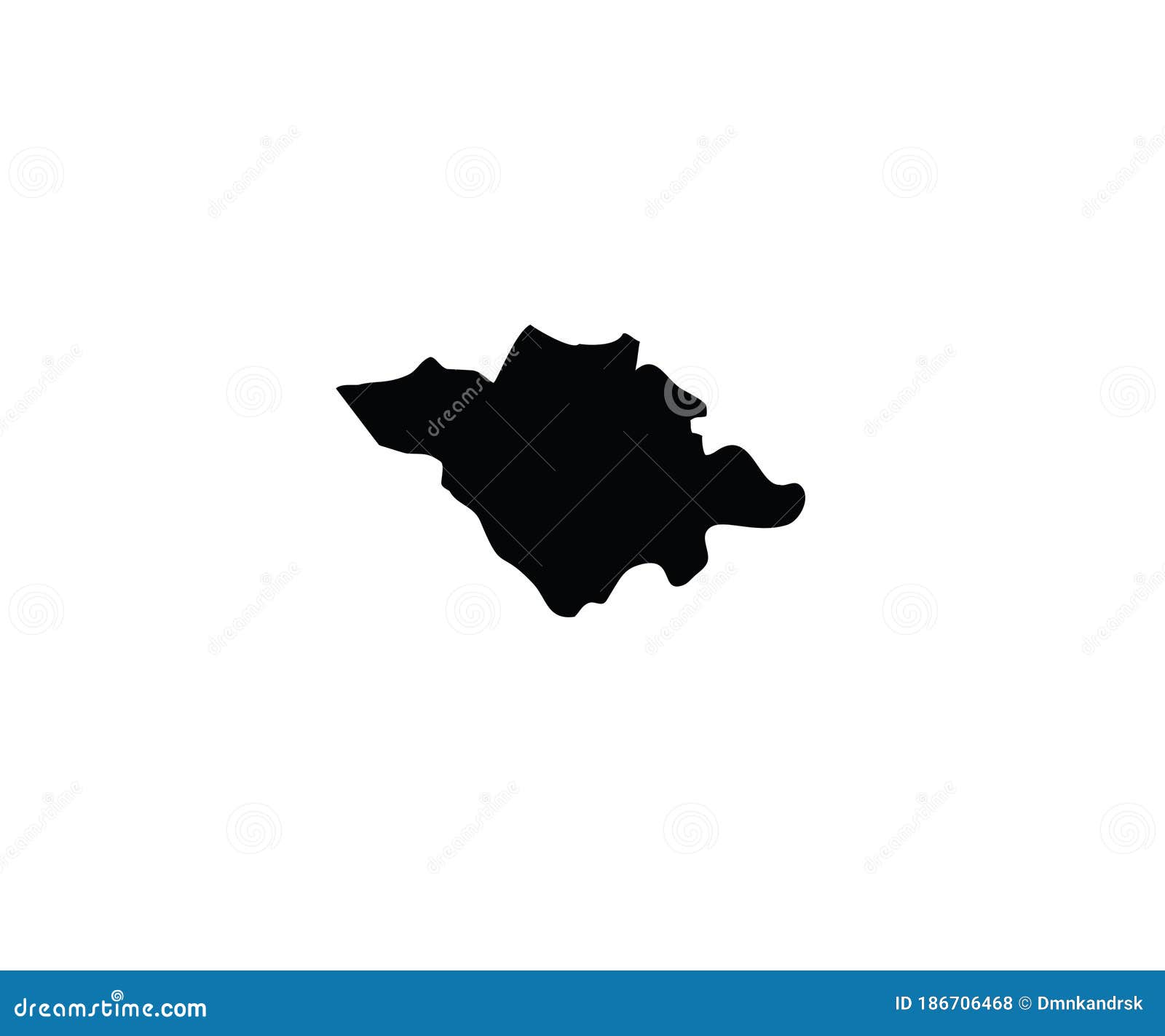 Tlaxcala Map Mexico State Shape Vector Illustration | CartoonDealer.com ...