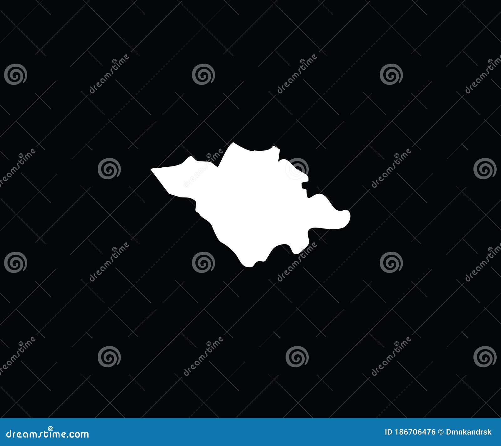 Tlaxcala Map Mexico State Shape Stock Vector - Illustration of ...