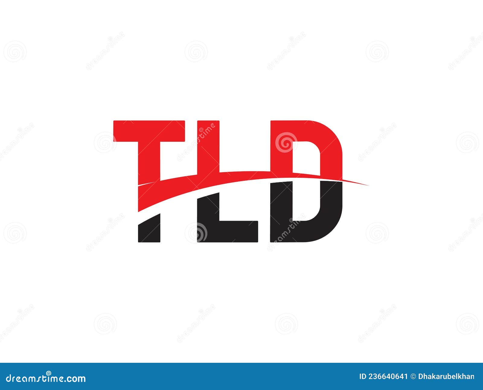 TLD Letter Initial Logo Design Vector Illustration Stock Vector ...