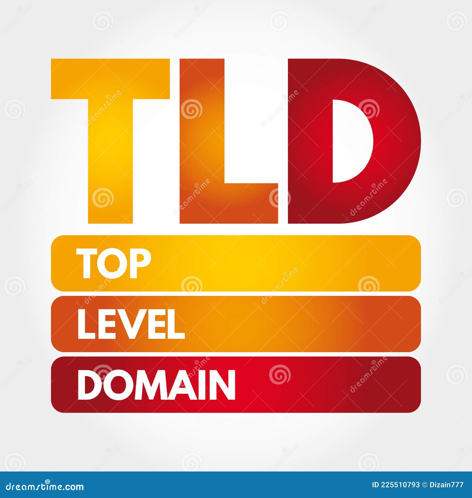 TLD - Top Level Domain Acronym, Technology Concept Background Stock ...