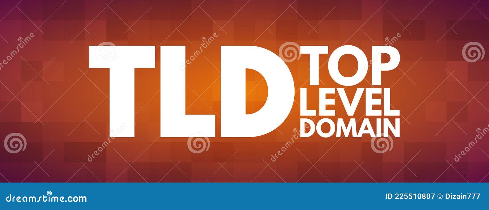 TLD - Top Level Domain Acronym, Technology Concept Background Stock ...