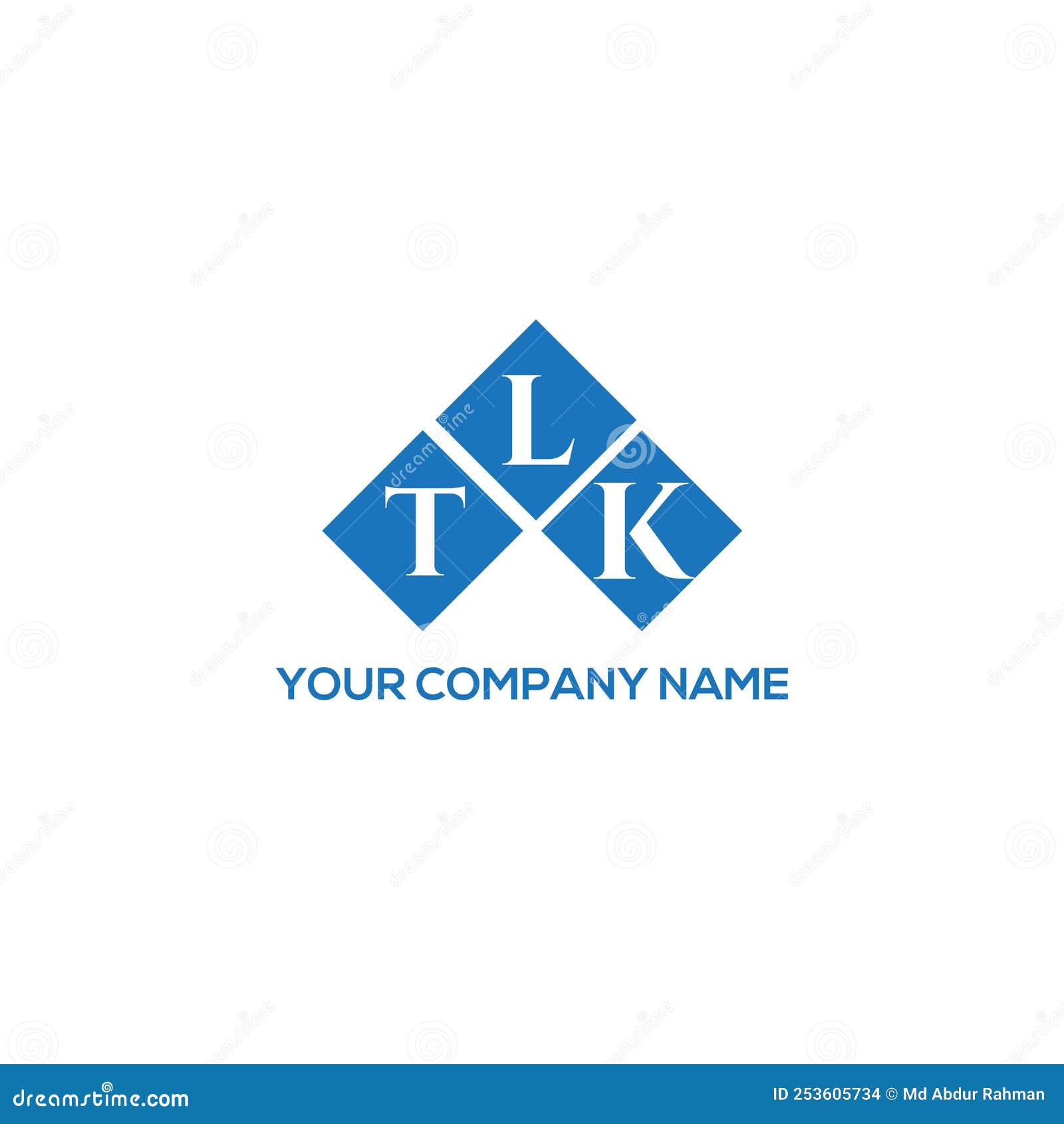 TLK Letter Logo Design on WHITE Background. TLK Creative Initials ...