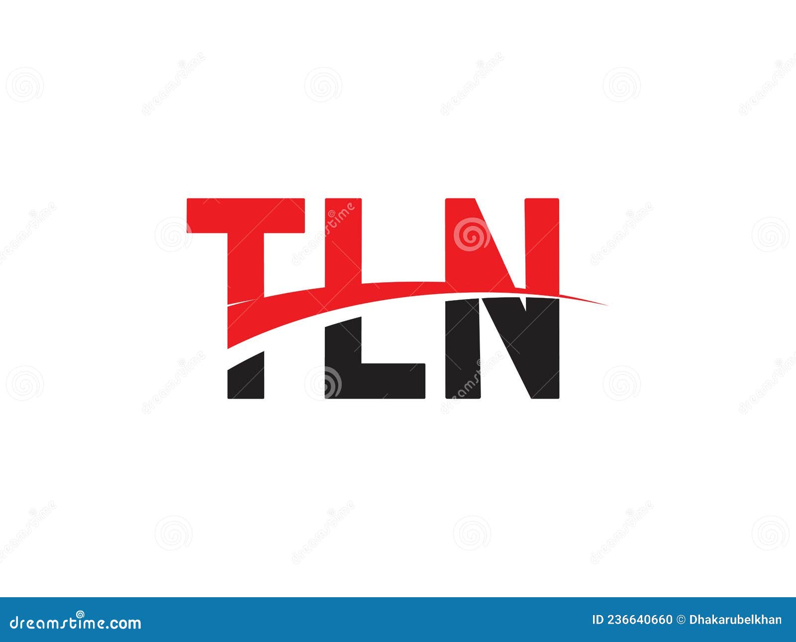TLN Letter Initial Logo Design Vector Illustration Stock Vector ...