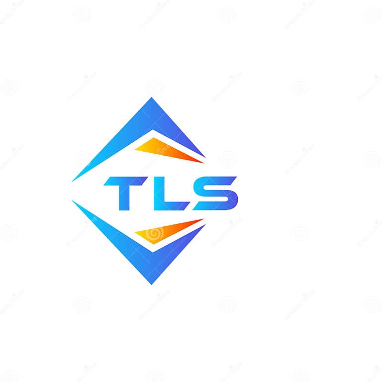 TLS Abstract Technology Logo Design on White Background. TLS Creative ...