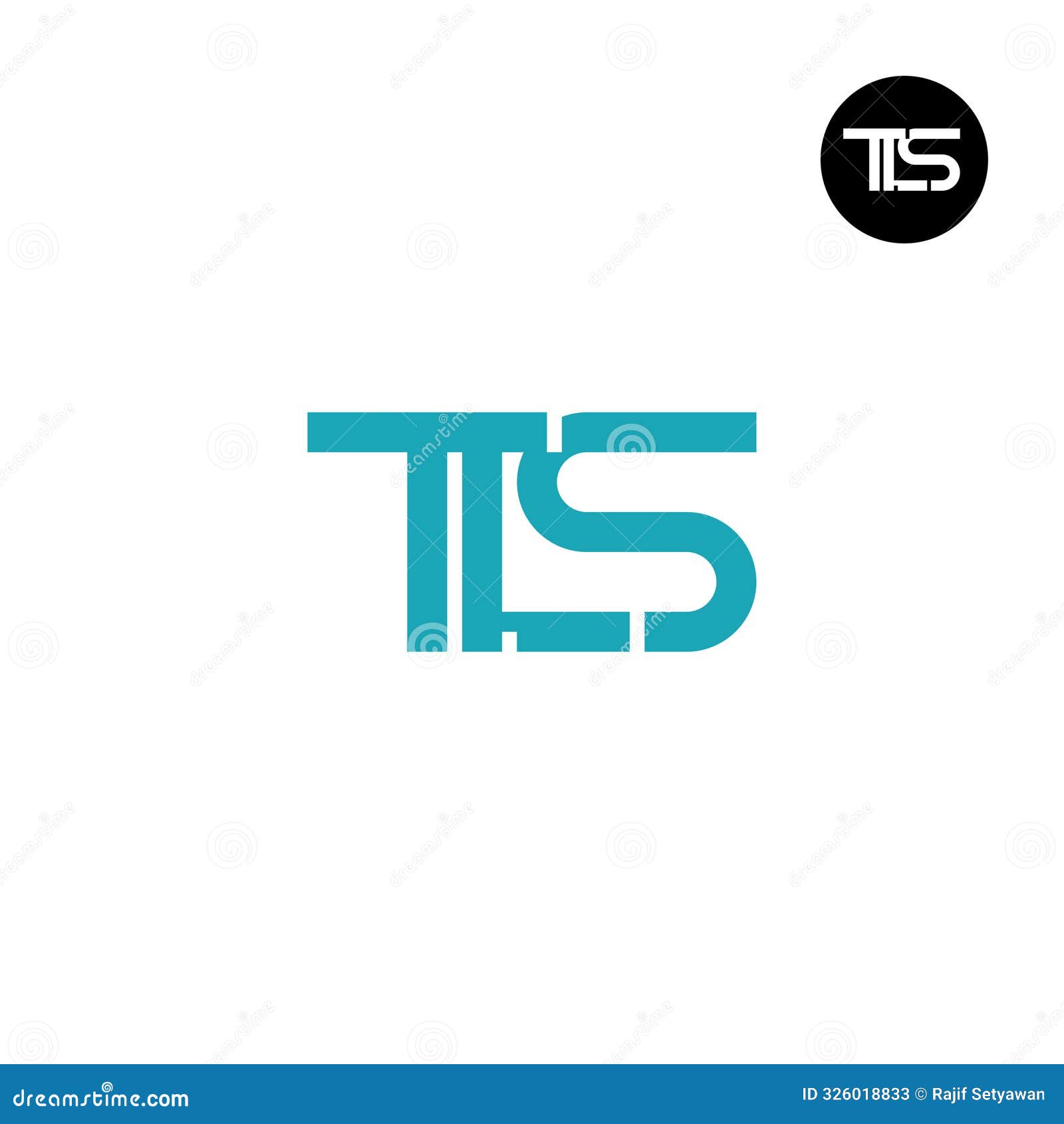 TLS Logo Letter Monogram Design Stock Vector - Illustration of simple ...