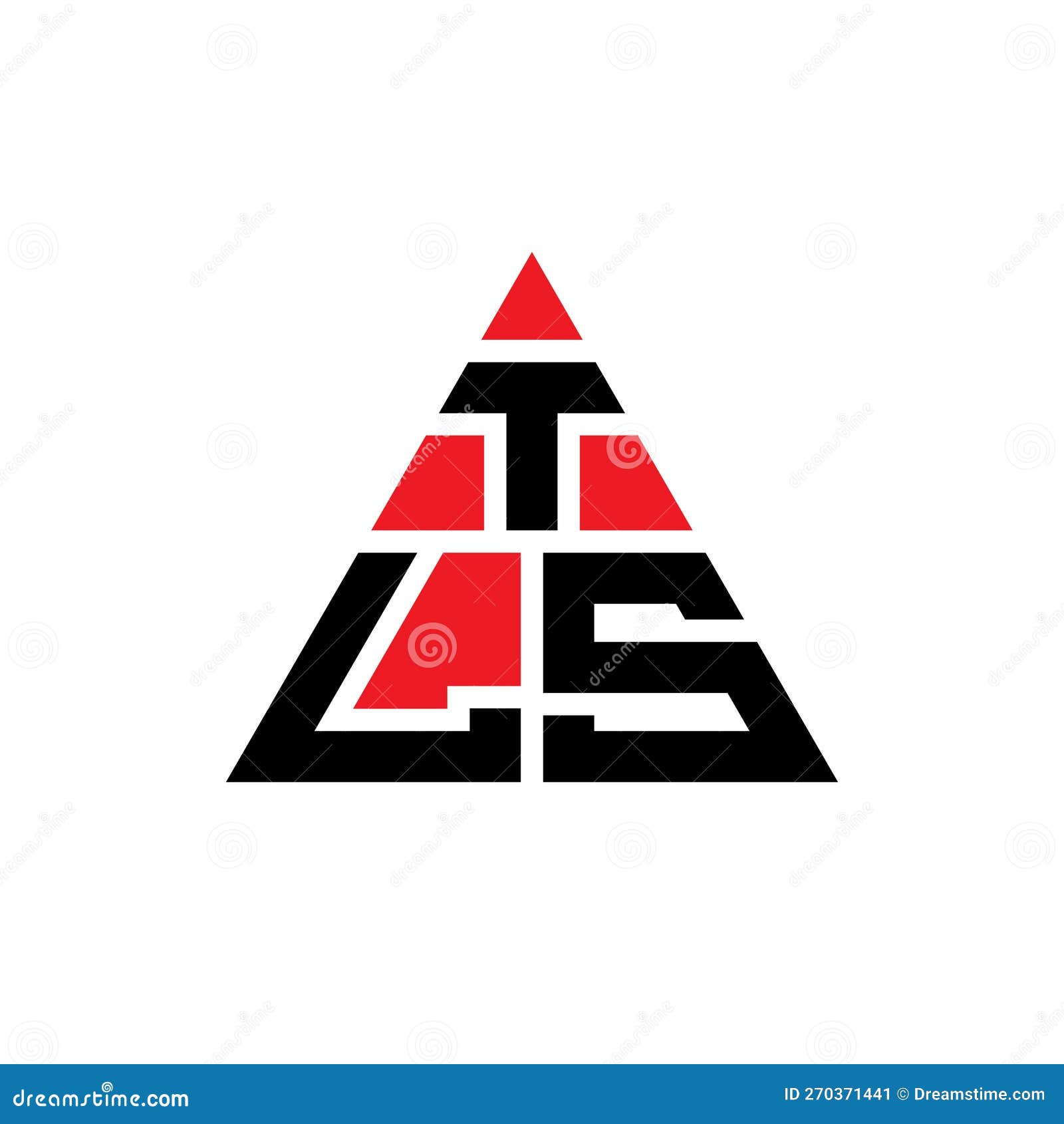 TLS Triangle Letter Logo Design With Triangle Shape. TLS Triangle Logo ...