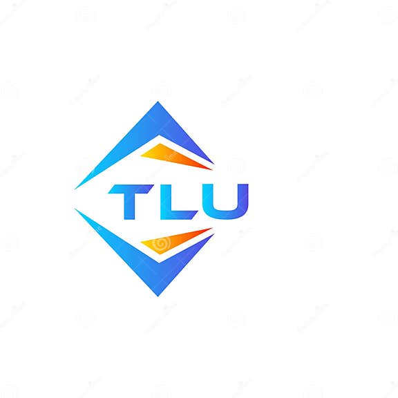 TLU Abstract Technology Logo Design on White Background. TLU Creative ...